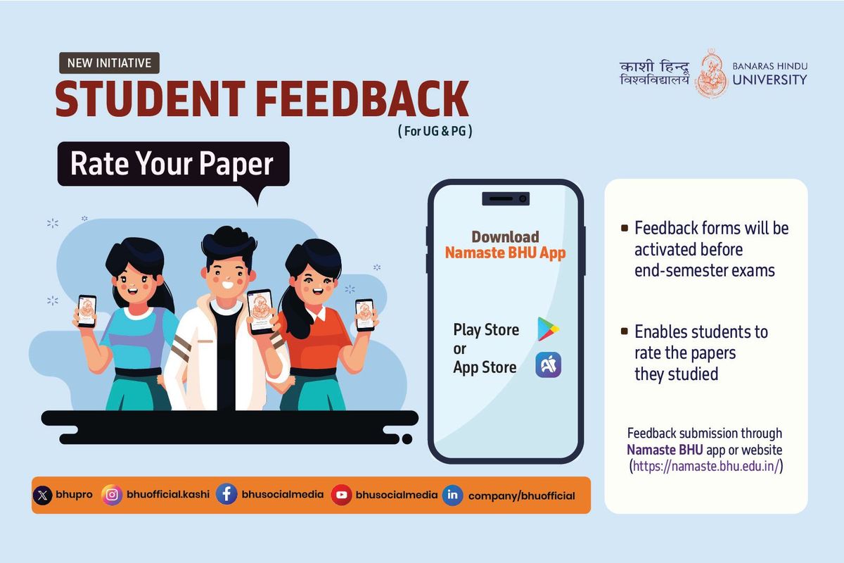 Bhu Launches Online Feedback System For Students To Rate Papers ...
